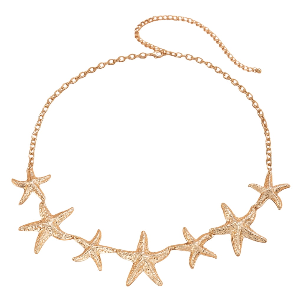 GRABLOOM All Matching Chain Belt Star Fish Waist Chain for Women Beach ...