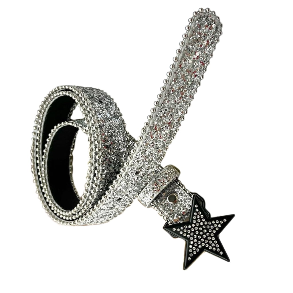 GRABLOOM Cool Gothic Glittered Belts for Jeans Butterfly Belt for Punk ...