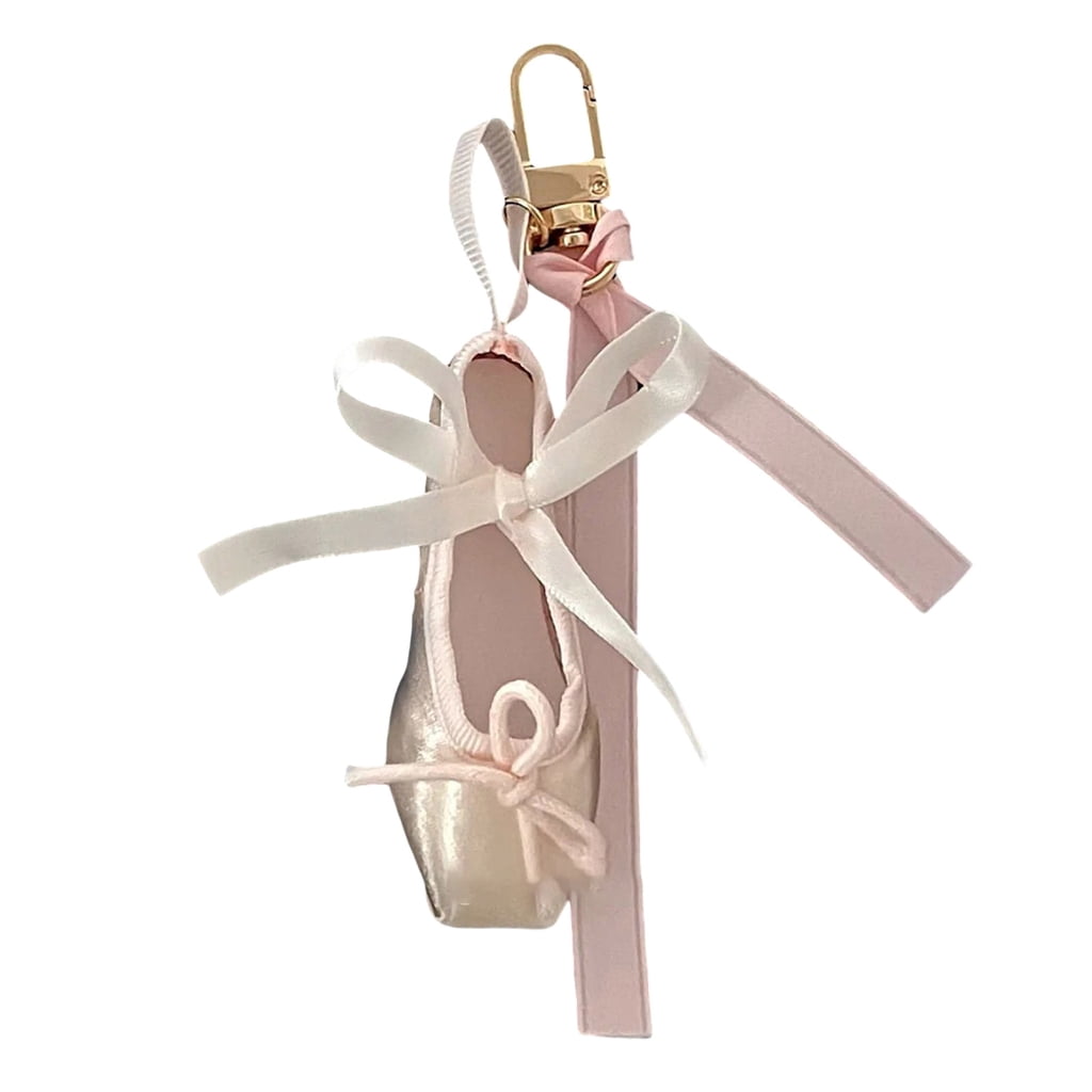 GRABLOOM Dance Shoe Ribbon Keychain Ballet Shoe Bag Charm Ballet Shoe ...