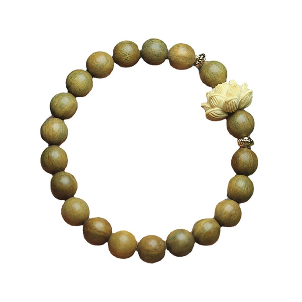 GRABLOOM Elegant Beaded Bracelet Wood Flower Bracelet Elegant Beaded ...