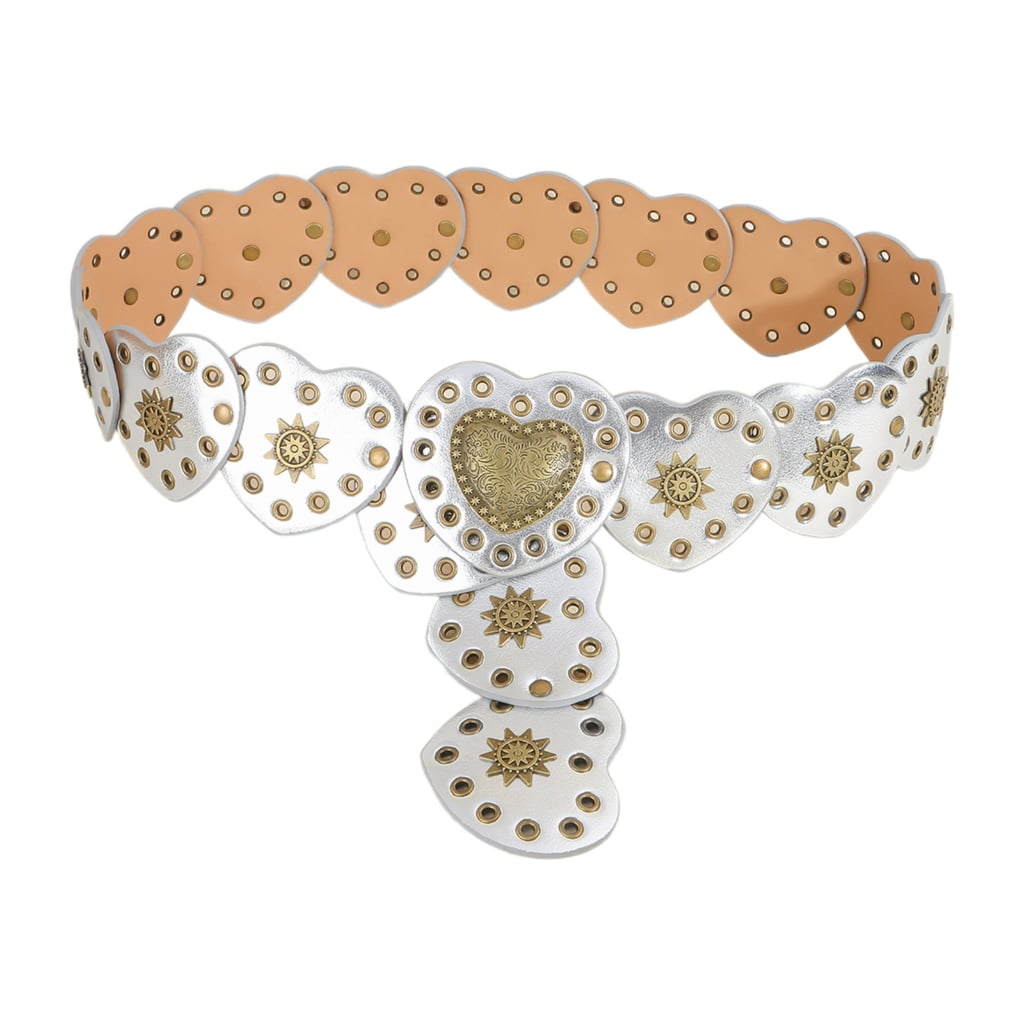 GRABLOOM Fashion Girls Women Waist Slimming Belt with Metal Heart Disc ...