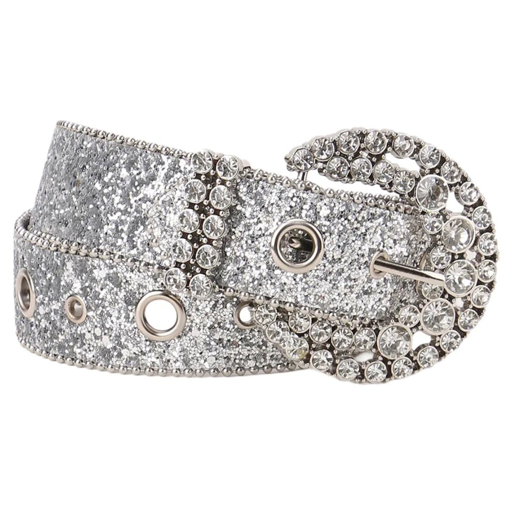 GRABLOOM Girl Glittered Waist Belt Street Dance Jeans Belt Decorative ...