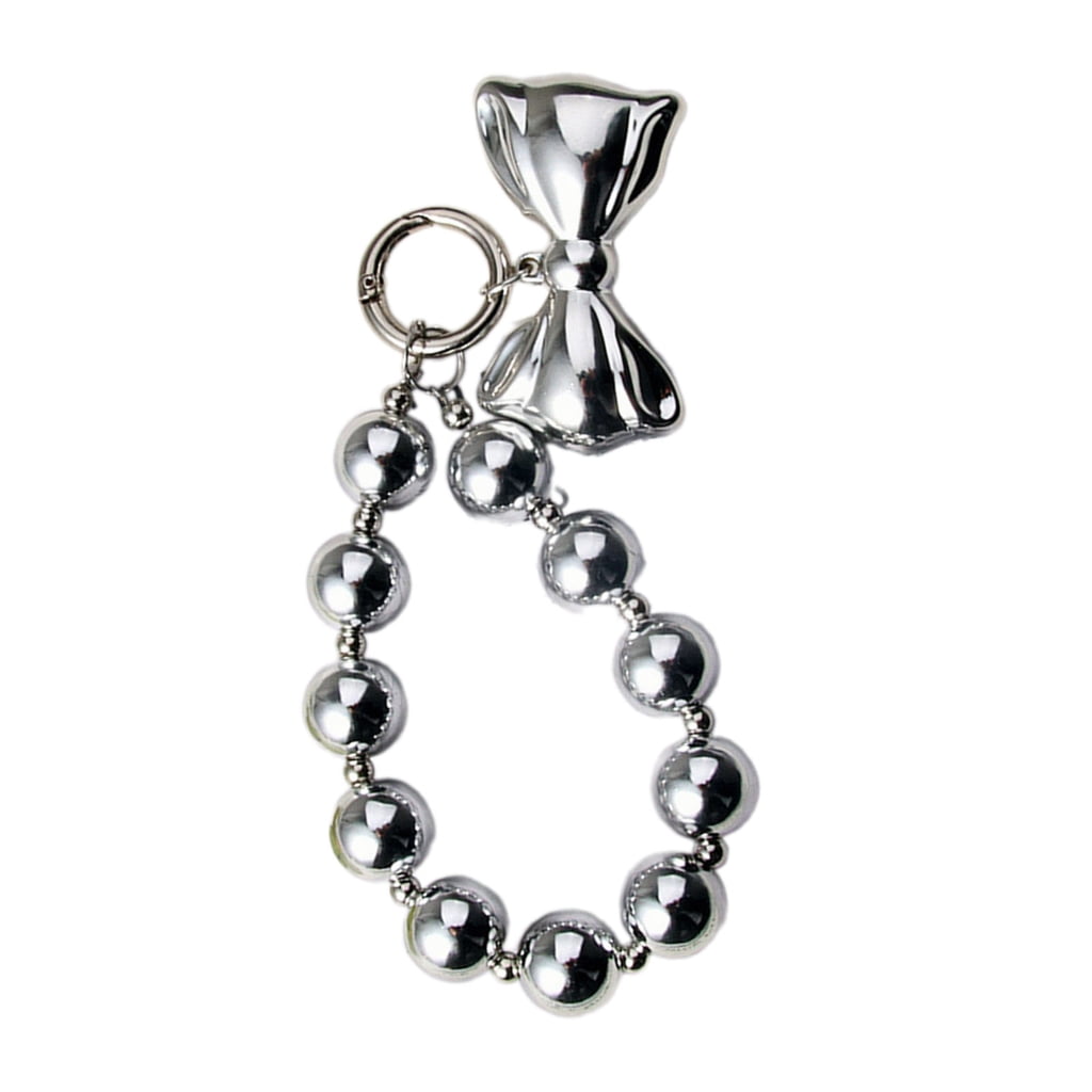 GRABLOOM Handmade Bowknot Charm Keychain for Women Girls Bows Beaded ...