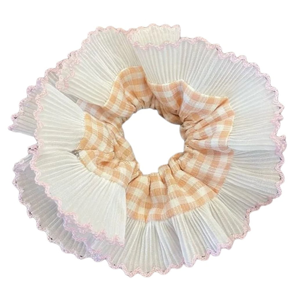 GRABLOOM Lace Hair Scrunchies Oversized Hair Bun Scrunchy Girls Fashion ...