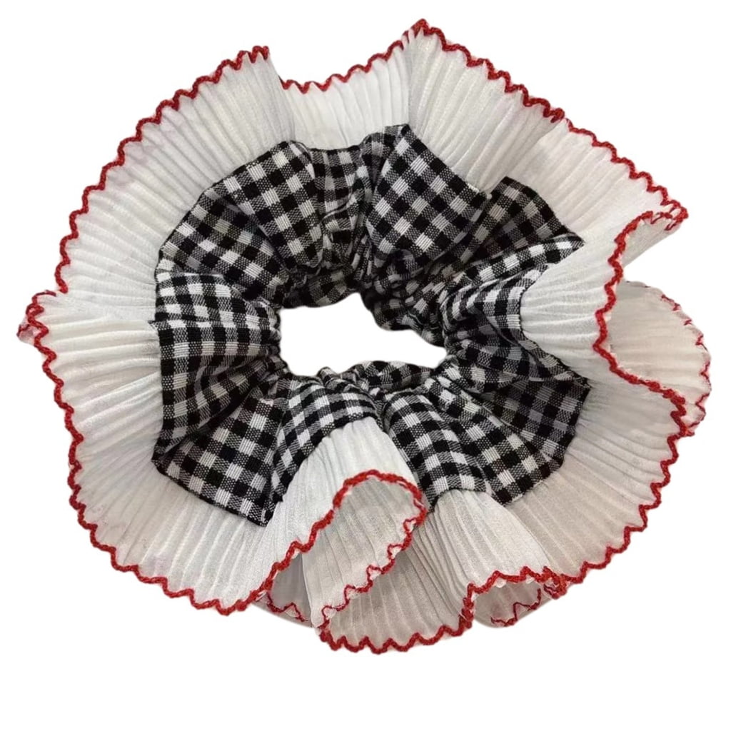 GRABLOOM Lace Hair Scrunchies Oversized Hair Bun Scrunchy Girls Fashion ...