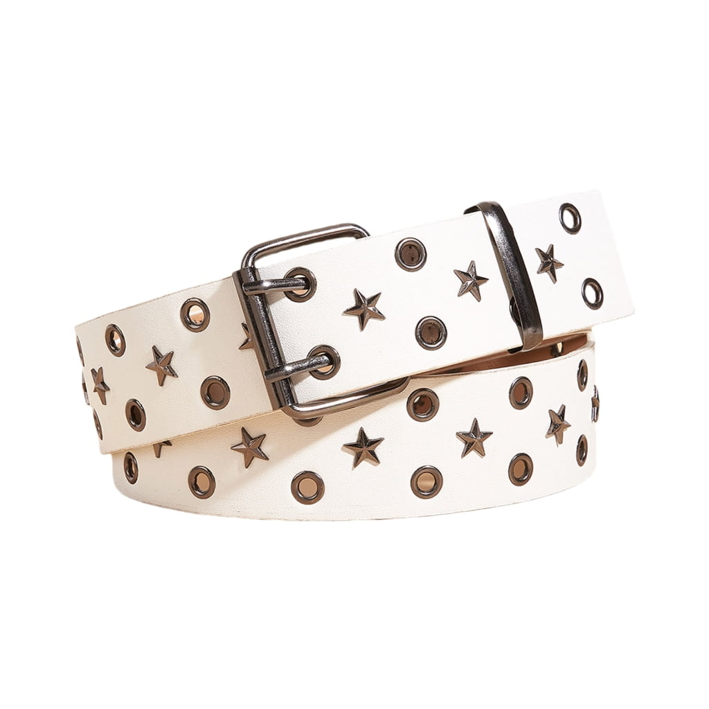 GRABLOOM Modern Waist Belt for Daily Costume Punk Waist Belt Grommet ...