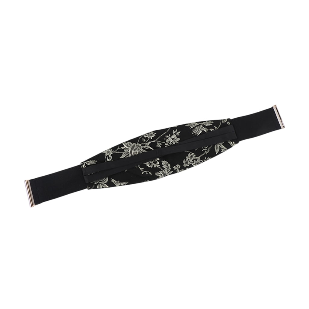 GRABLOOM Retro Wide Waistband for Women Elegant Flower Pattern Belt ...