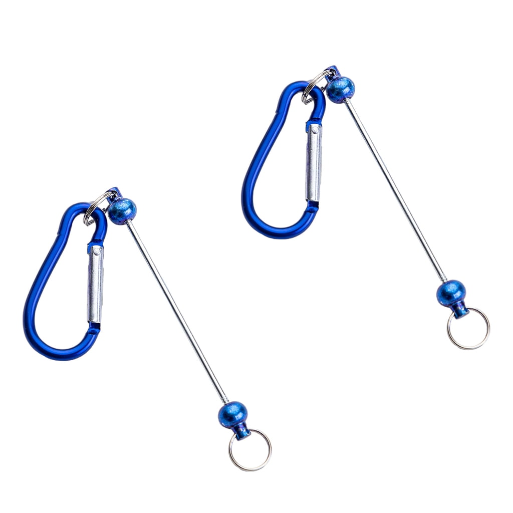 GRABLOOM Set of 2 Beaded Carabiner for Traveler Backpack Accessory ...