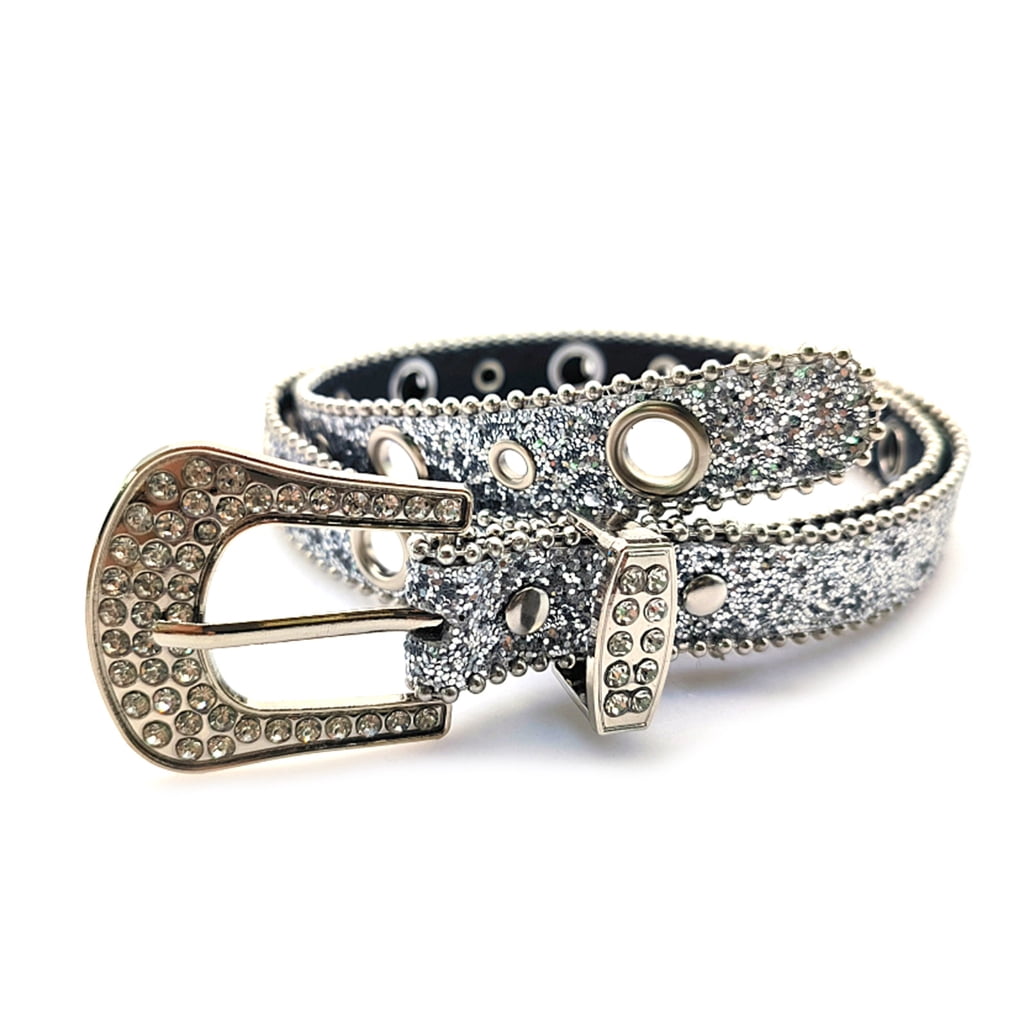 GRABLOOM Silver Color Waist Belt Adjustable Buckle Belts for Woman ...