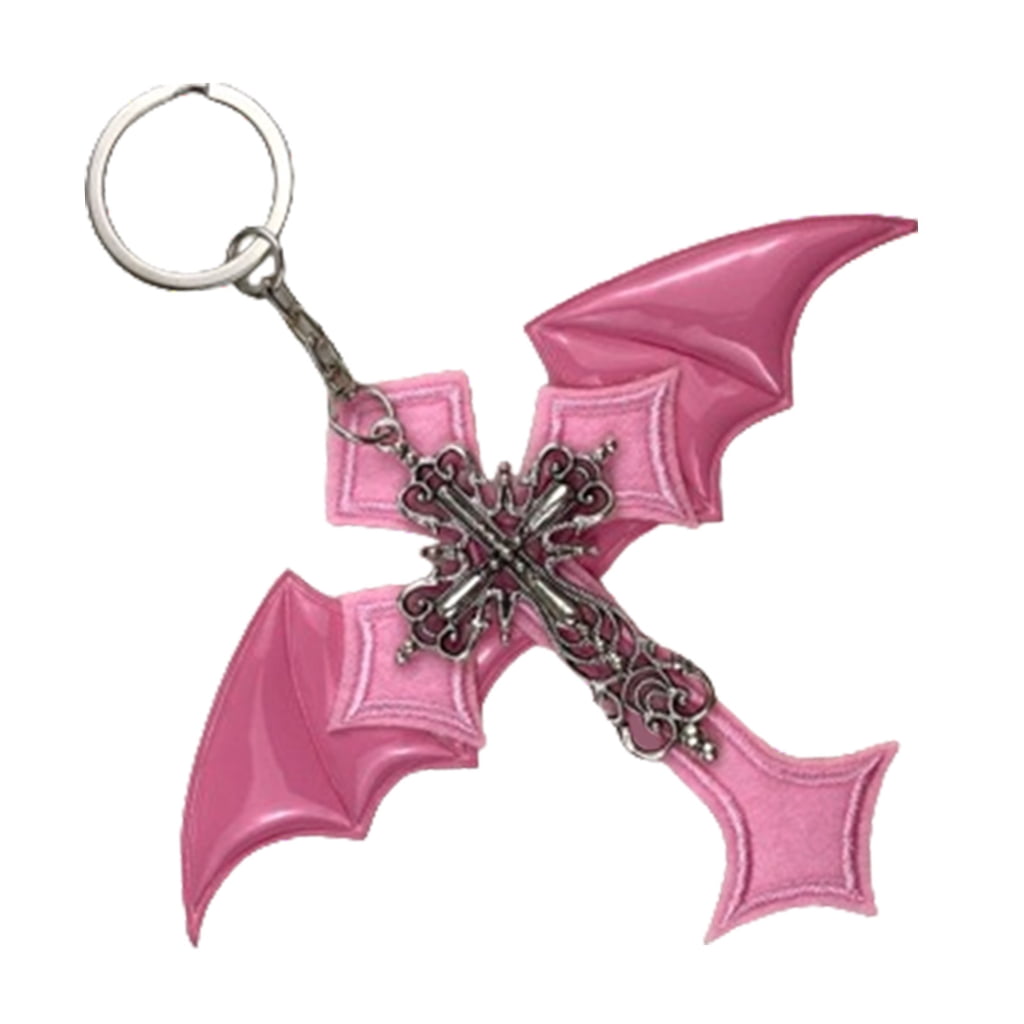 GRABLOOM Unique Designs Wing Key Holder Elegant Colorful Crosses Bag ...