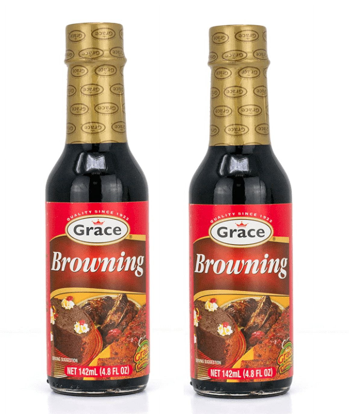 GRACE BROWNING, 4.8 FL Oz Pack of 2, Jamaican Food Spice for Fruit Cakes and Spiced Buns ...