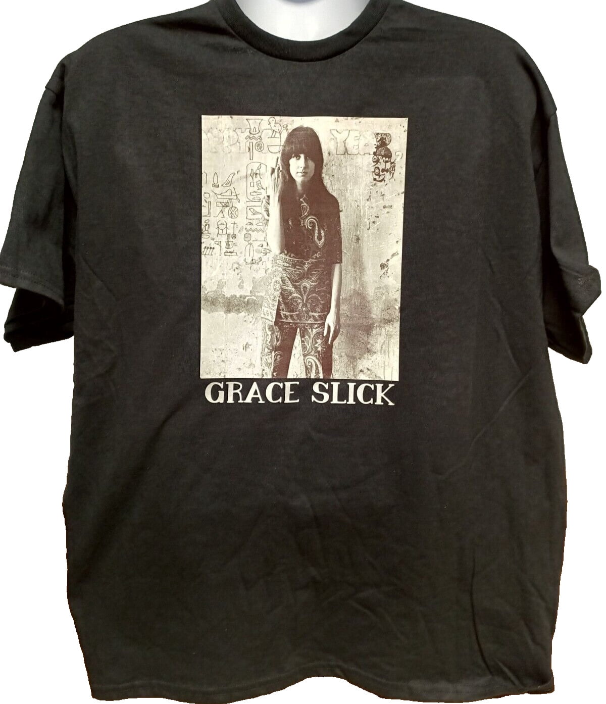 GRACE SLICK T SHIRT- ROCK & ROLL - JEFFERSON AIRPLANE- 100% COTTON ...
