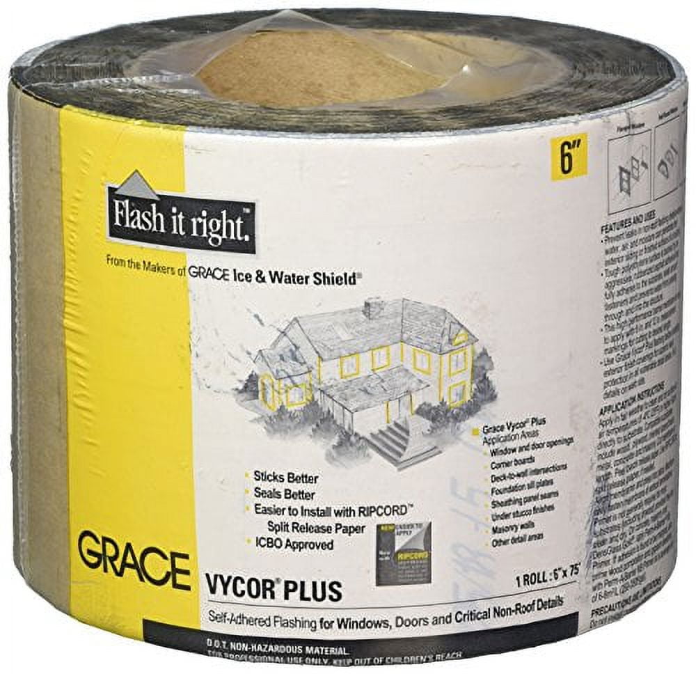 GRACE TV718306 6" x75'Vycor Flashing - Walmart.com