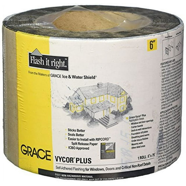 GRACE TV718306 6" x75'Vycor Flashing - Walmart.com