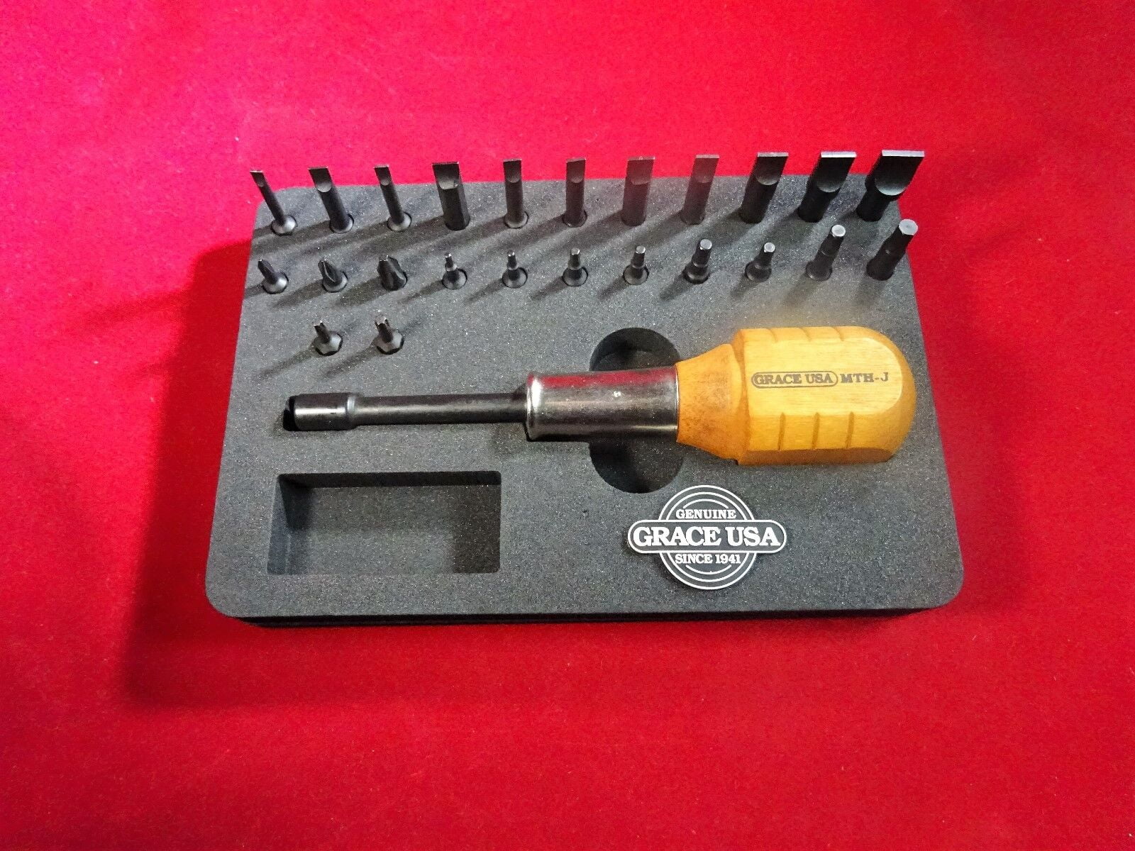 GRACE USA MT-24 Gunsmith 24 Bit Magnetic Tip Screwdriver & Stand Set ...