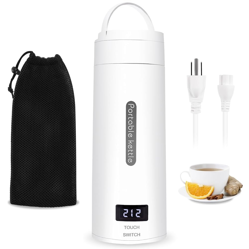 GRACEALL Portable Electric Kettle 400ML - Compact Travel Water Boiler ...