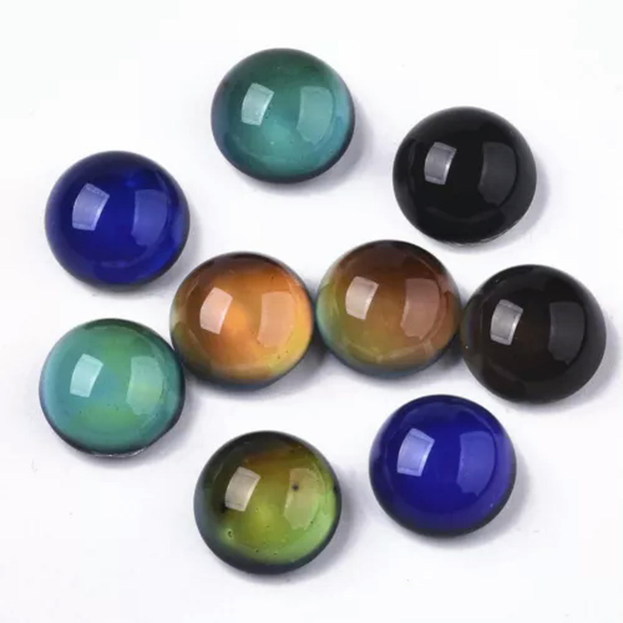 GRACEARA 100Pcs Half Round Dome Color Change with Temperature ...