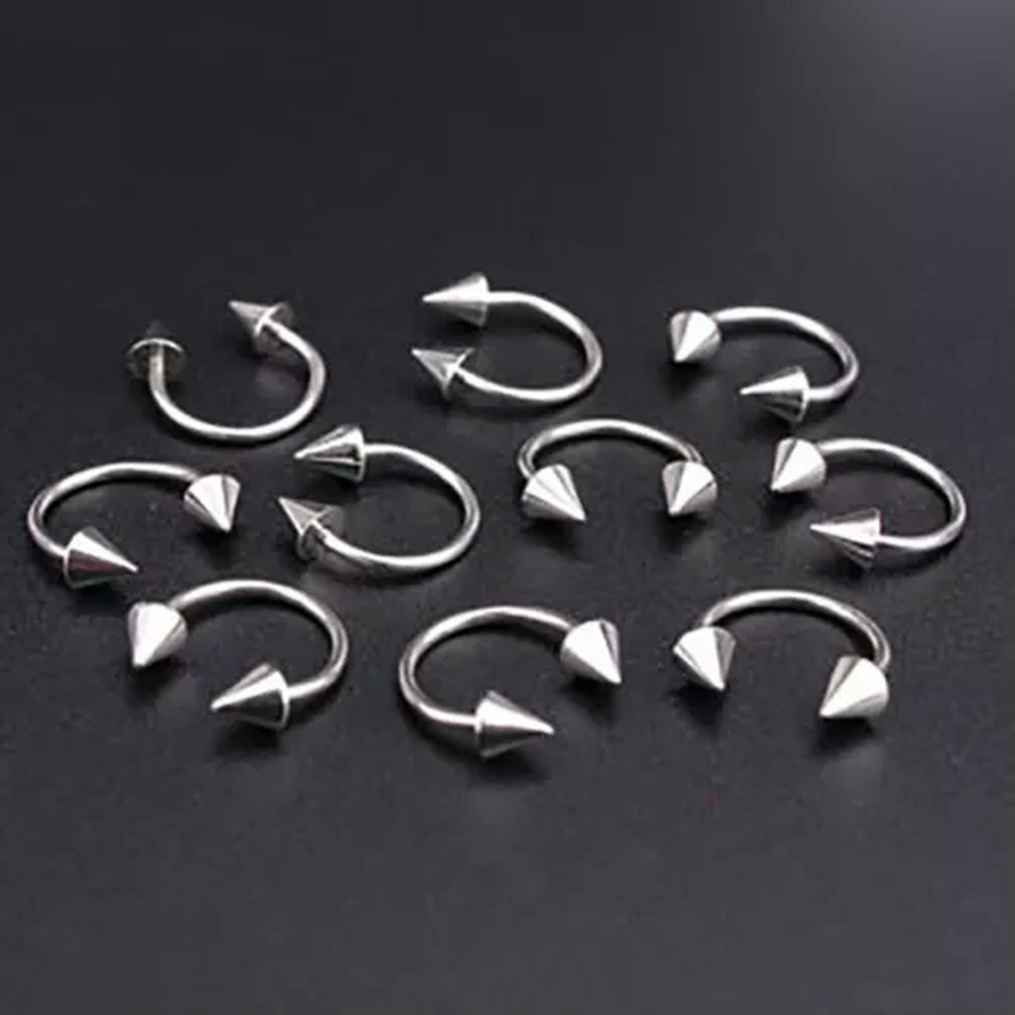 GRACEARA 100pcs Bulk Body Piercing CBR Circular Barbell Nose Septum ...