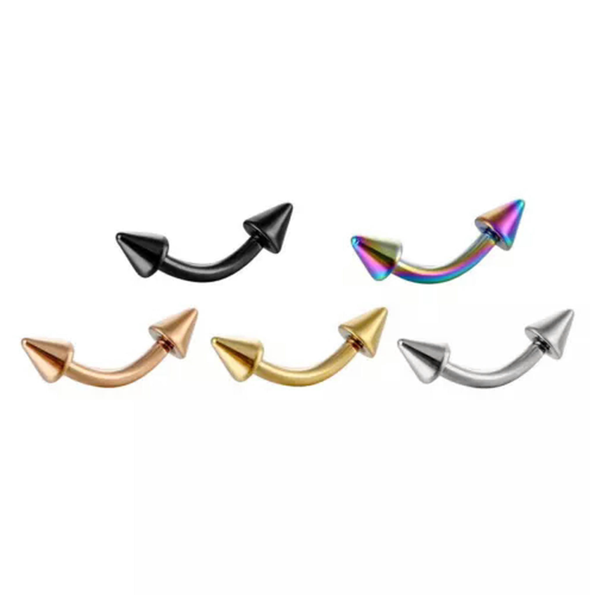 GRACEARA 10PCS/Lot Circular Curved Barbell Horseshoe Rings Septum Nose ...