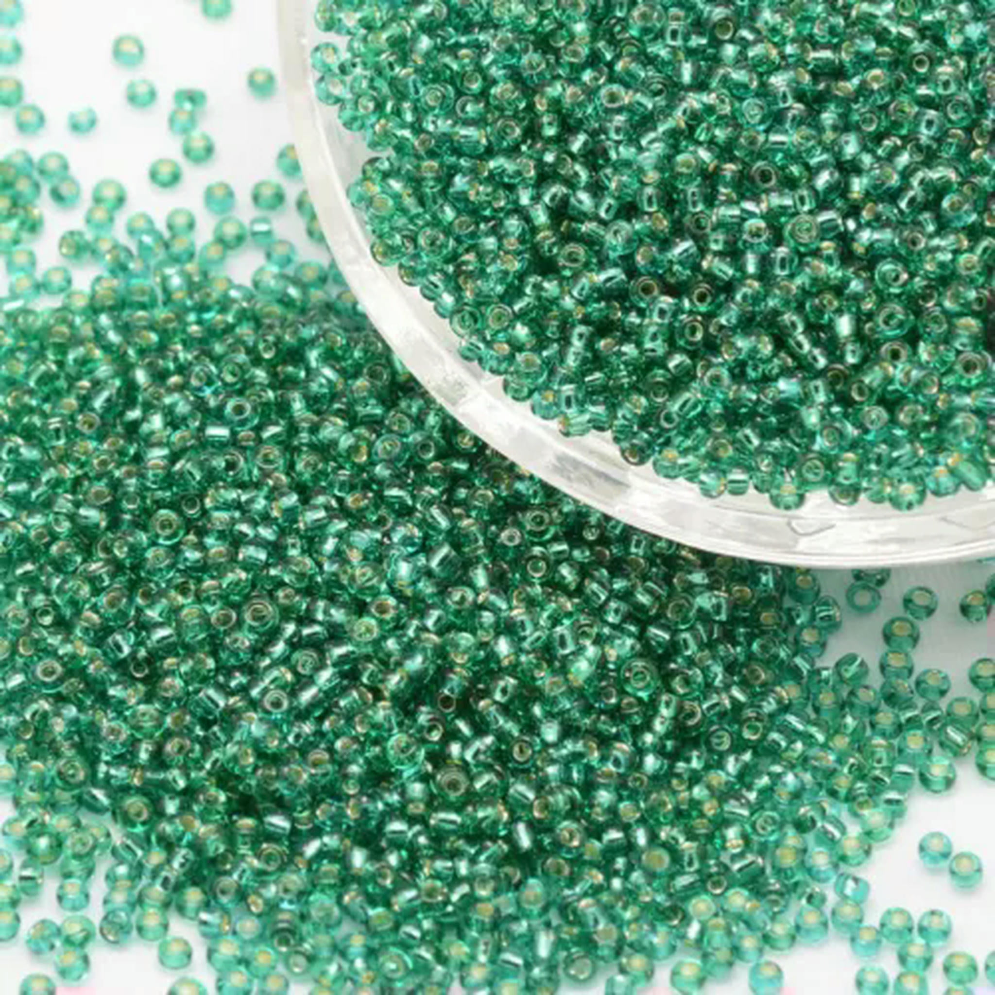 GRACEARA 50g Grade A 6/0 Silver Lined Transparent Glass Round Beads For ...