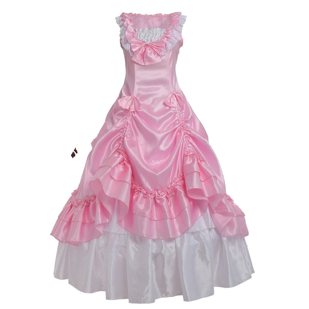 GRACEART 18th Century Women's Rococo Ball Gown Printing Long Gothic ...
