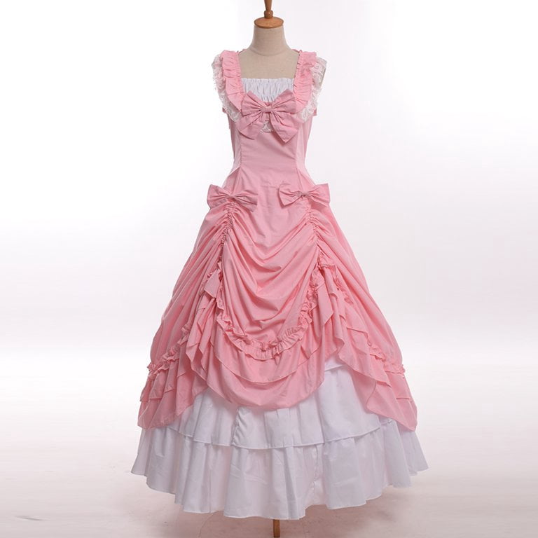 GRACEART 18th Century Women's Rococo Ball Gown Printing Long Gothic ...