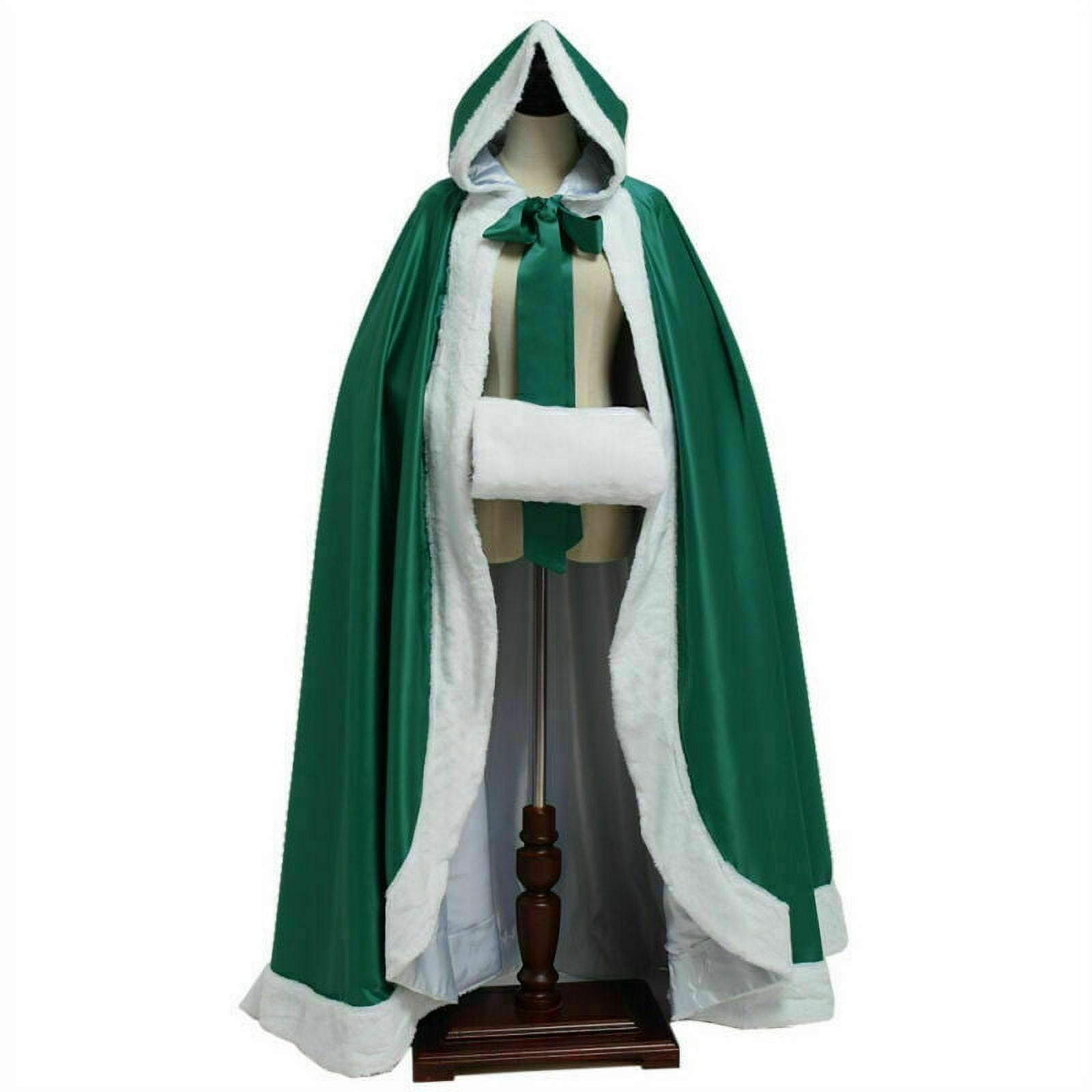 GRACEART Bridal Winter Hooded Wedding Cloak with Fur Hand muff Princess ...