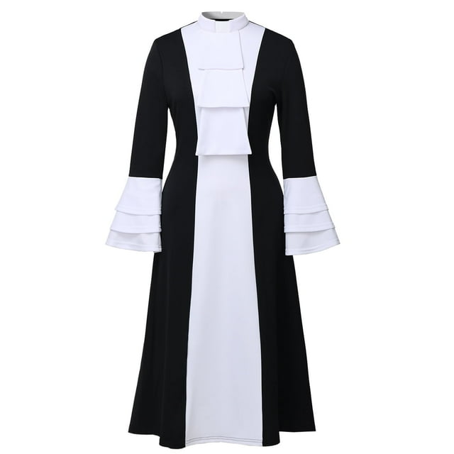 Free Shipping! GRACEART Church Priest Clergy Dress for Women Autumn ...