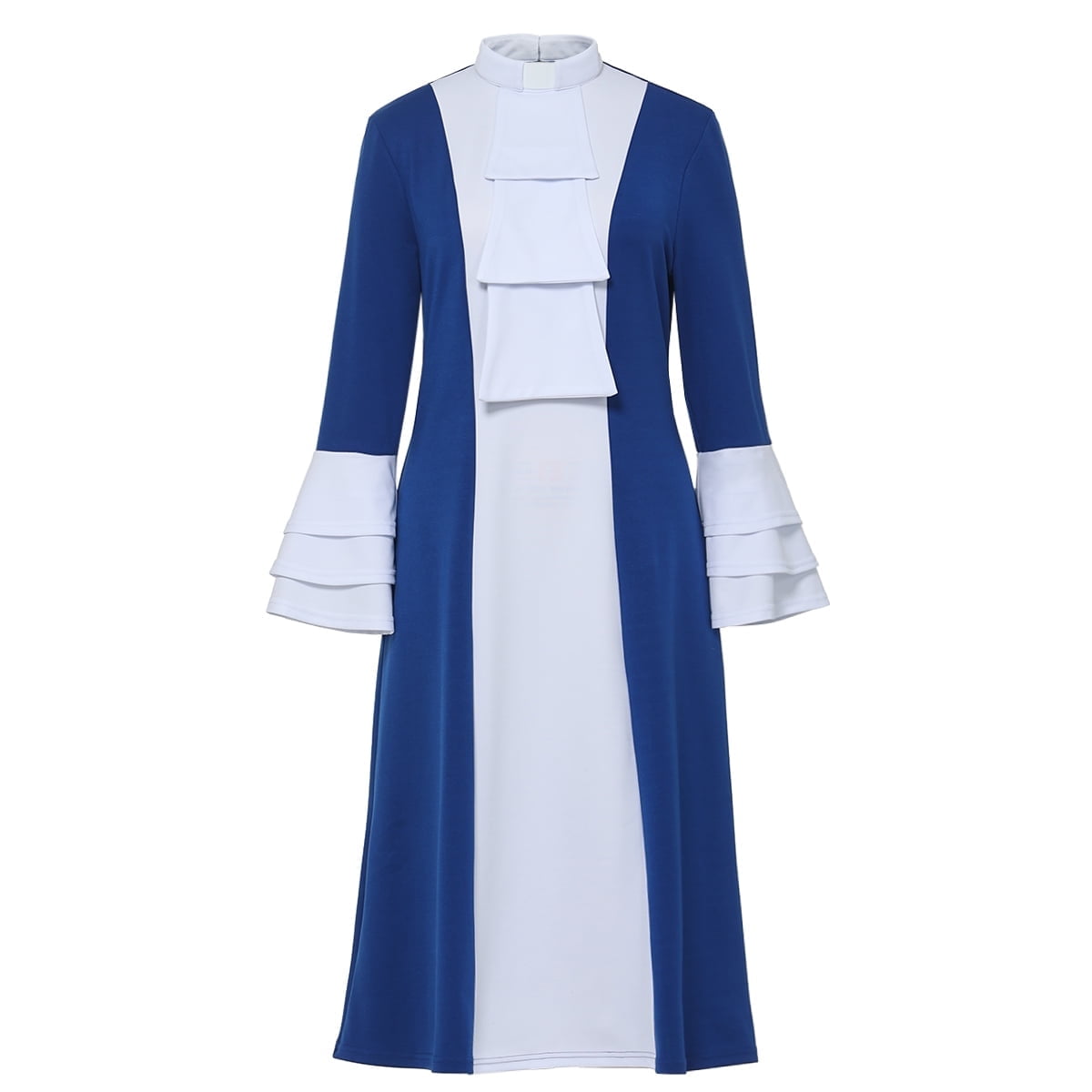 GRACEART Church Priest Clergy Dress for Women Tab Collar Double Layer ...