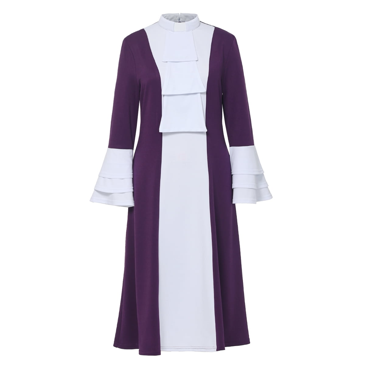 GRACEART Church Priest Clergy Dress for Women Tab Collar Double Layer ...