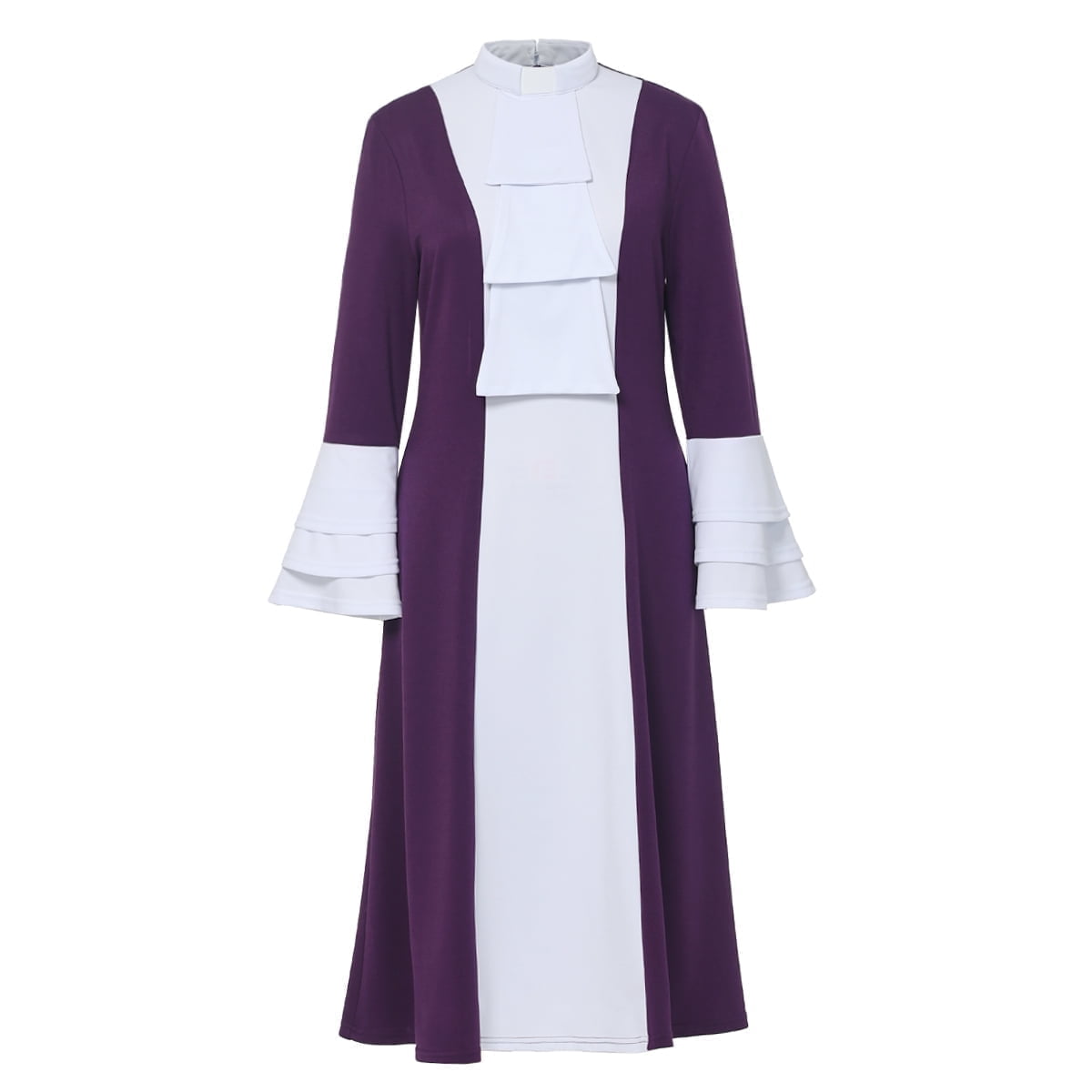 GRACEART Church Priest Clergy Dress for Women Tab Collar Double Layer ...