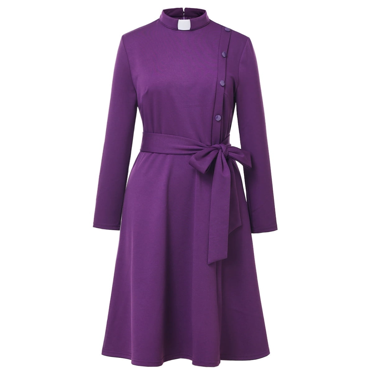 GRACEART Church Clergy Dress for Women Spring/Autumn Long Sleeve Rows ...