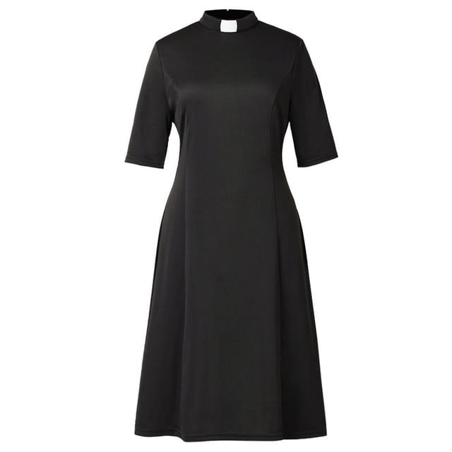 GRACEART Clergy Church Women's Dresses Midi Pastor Sleeve Neck Seven ...