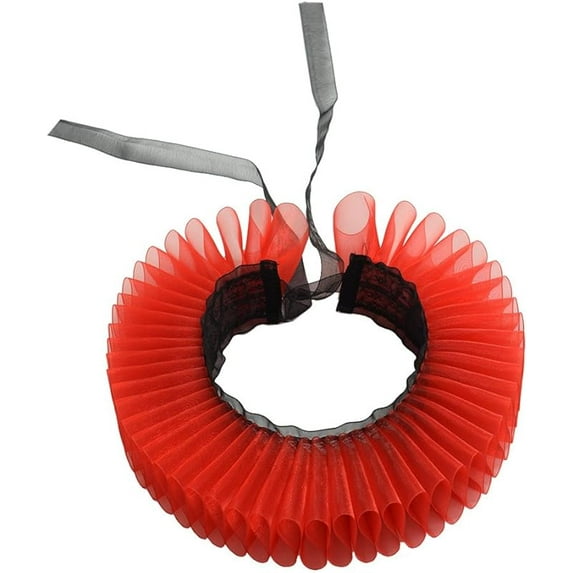 GRACEART Elizabethan Dickens Ruff Neck Clown Collar Elizabeth Wrist ...