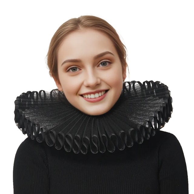 GRACEART Elizabethan Neck Ruff Detachable Collar for Medieval Costume ...