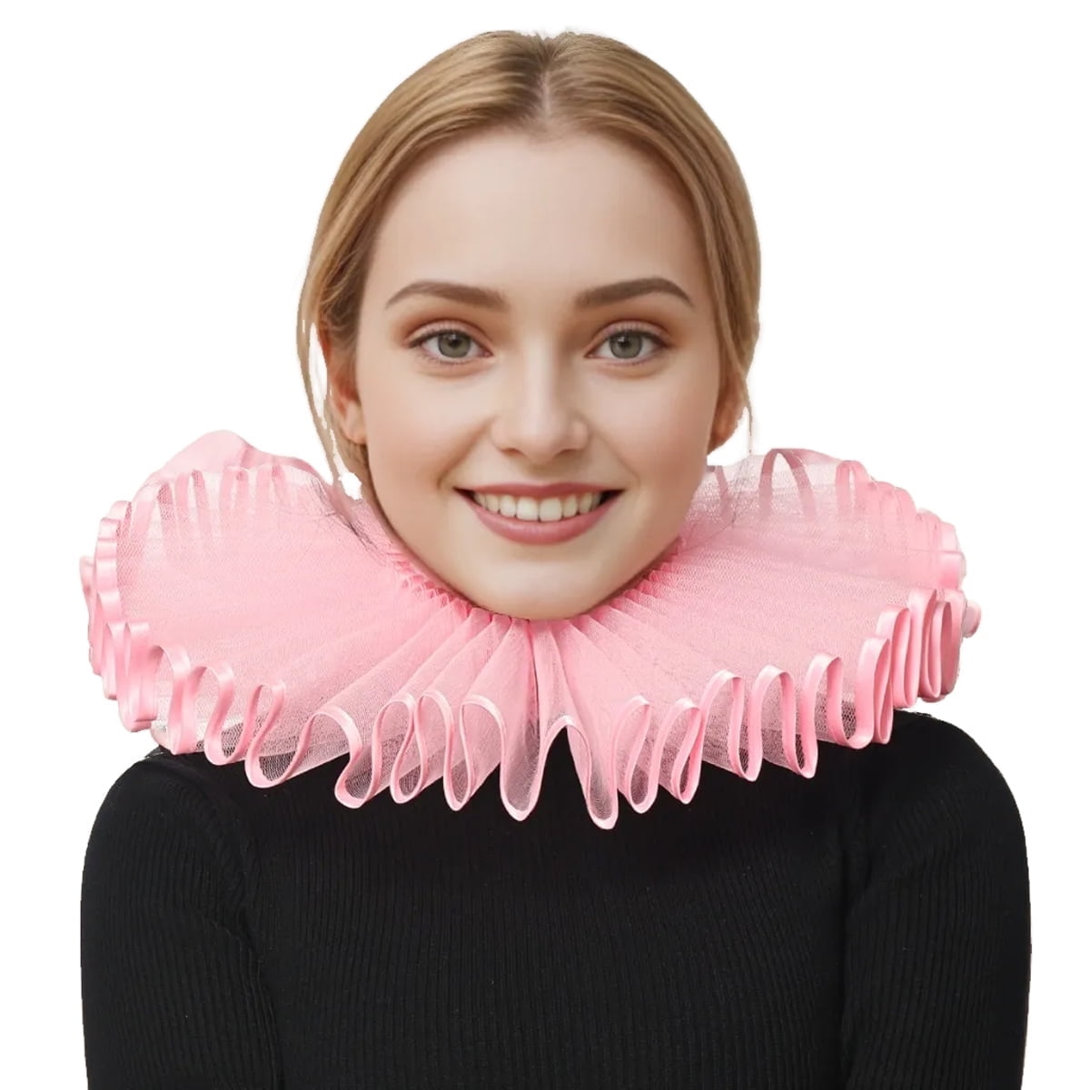 GRACEART Elizabethan Neck Ruff Detachable Collar for Medieval Costume ...
