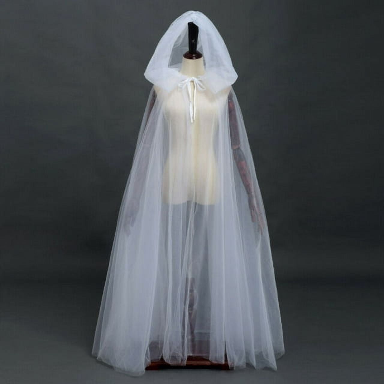 GRACEART Ghost Costume - Black Hooded Cape for Women, Suitable for ...