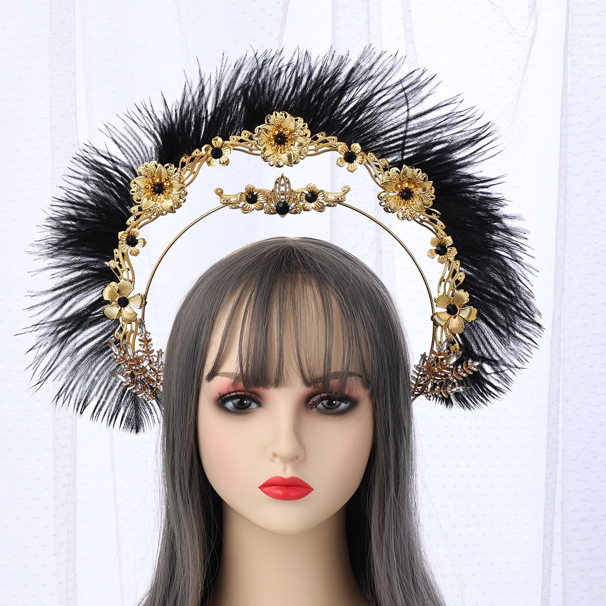 GRACEART Lolita Halo Crown Tiara Headband DIY Baroque Goddess Crown ...