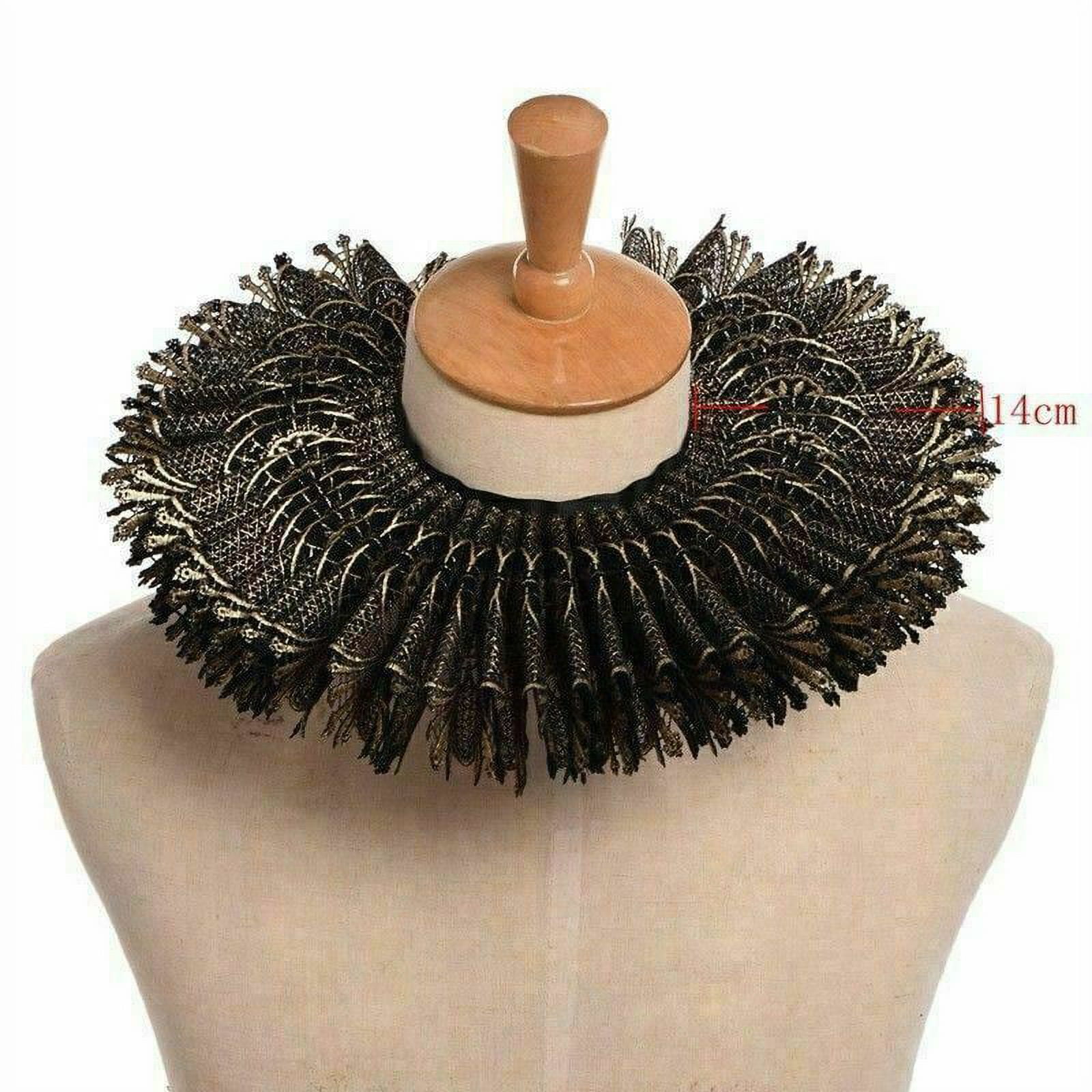 GRACEART Renaissance Elizabethan Neck Ruff Collar Ruffled Collar ...