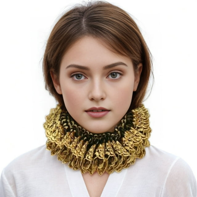 GRACEART Renaissance Elizabethan Neck Ruff Collar Ruffled Collar ...