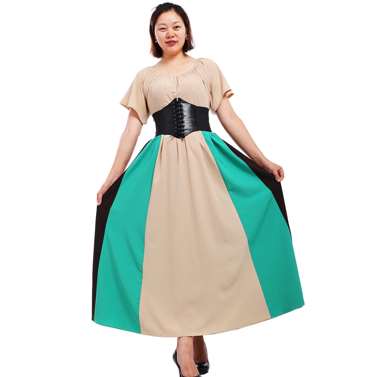 GRACEART Renaissance Madrigal Medieval Irish Costume Chemise and Over ...