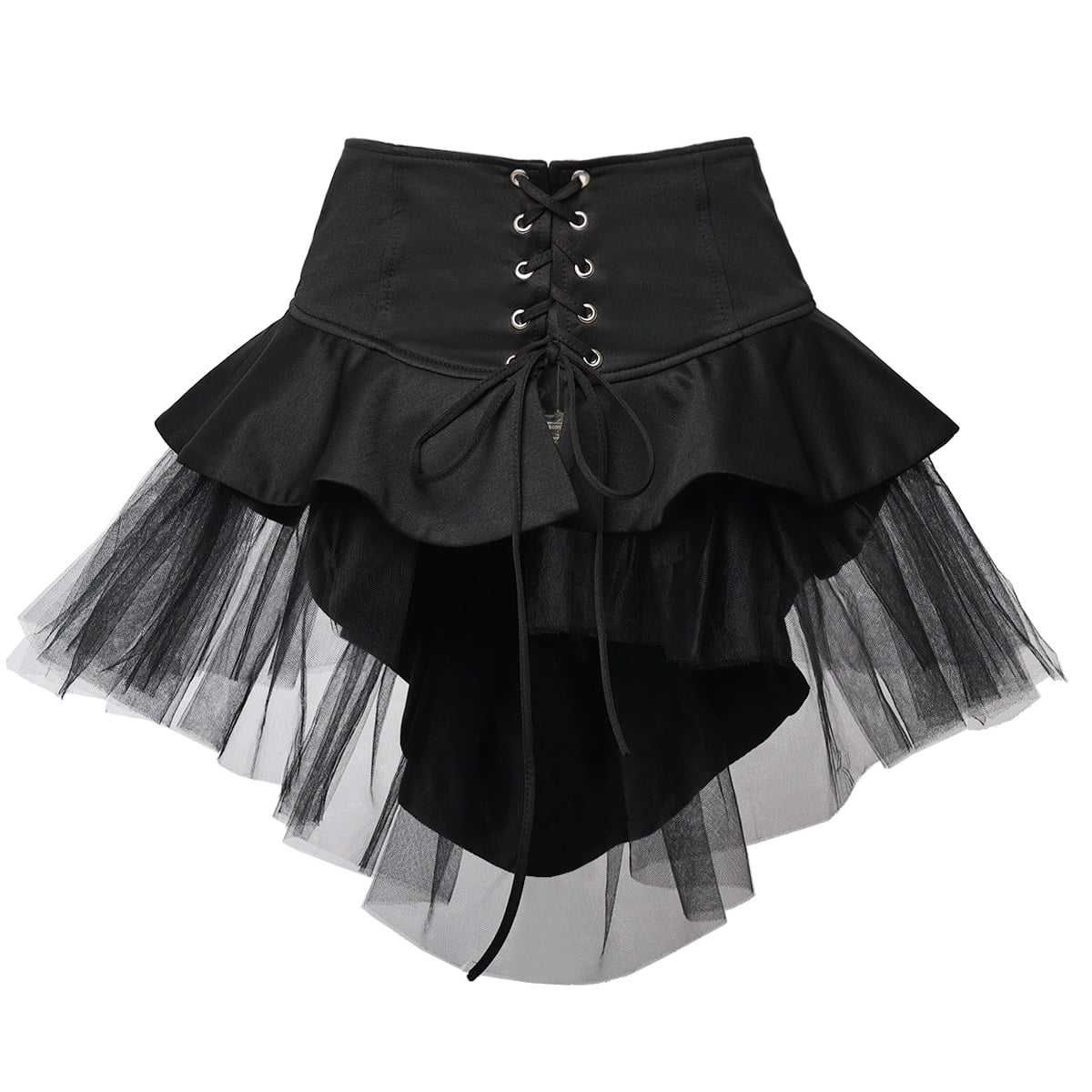 GRACEART Steampunk Women's Tulle Skirts Waist Belt for Women Ruffles ...