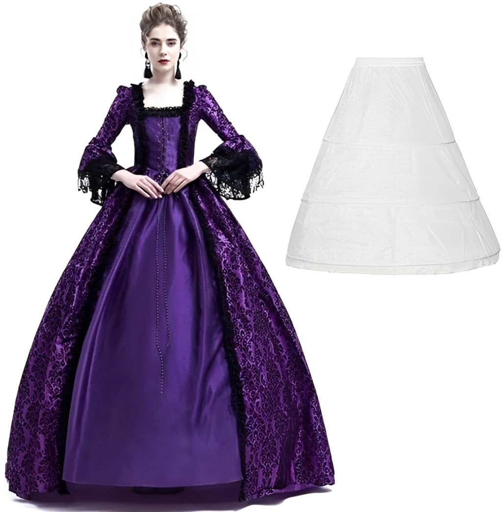 GRACEART Victorian Dresses for Women Vintage Court Masquerade Dress ...