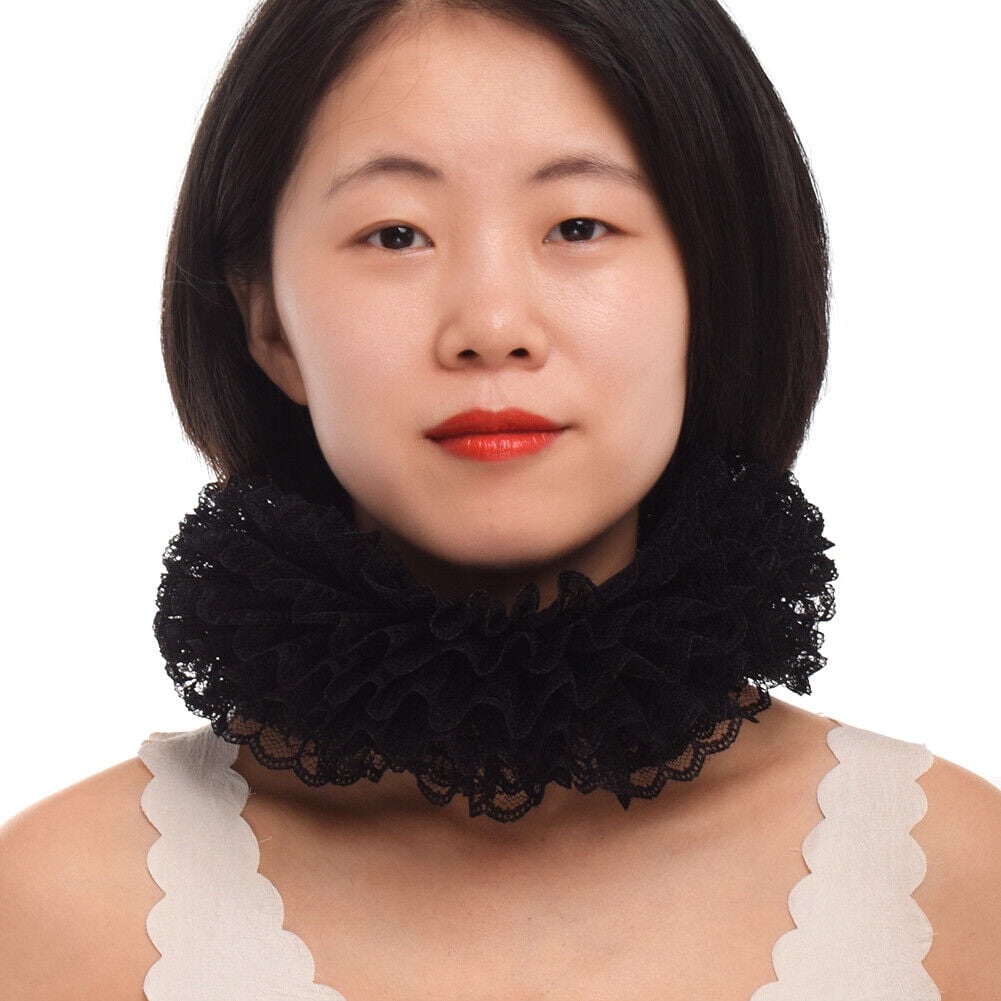 GRACEART Victorian Ruffle Collar Renaissance Costume Neck Ruffle ...