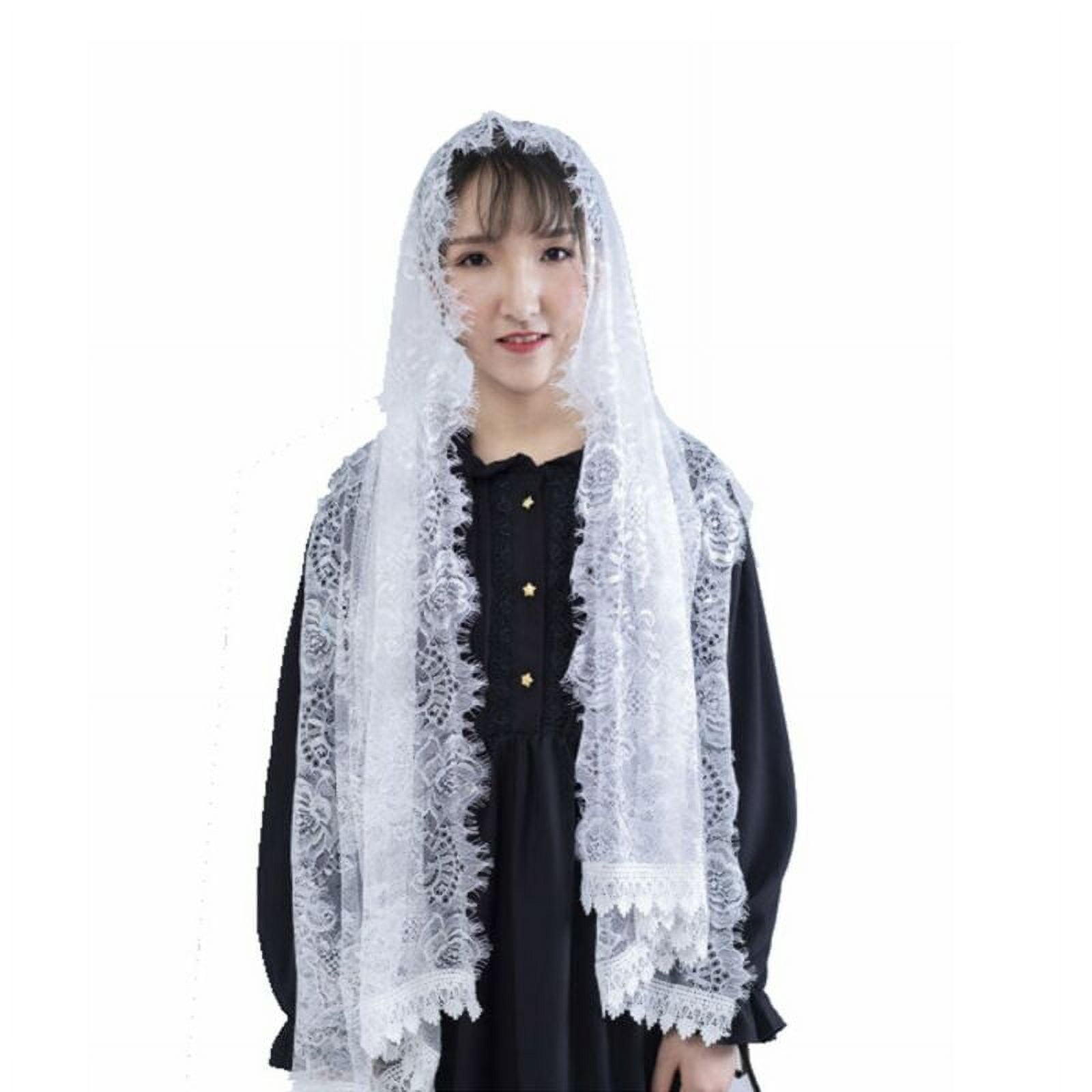 GRACEART Women Catholic Church Chapel Scarf Lace Mass Veil Head ...