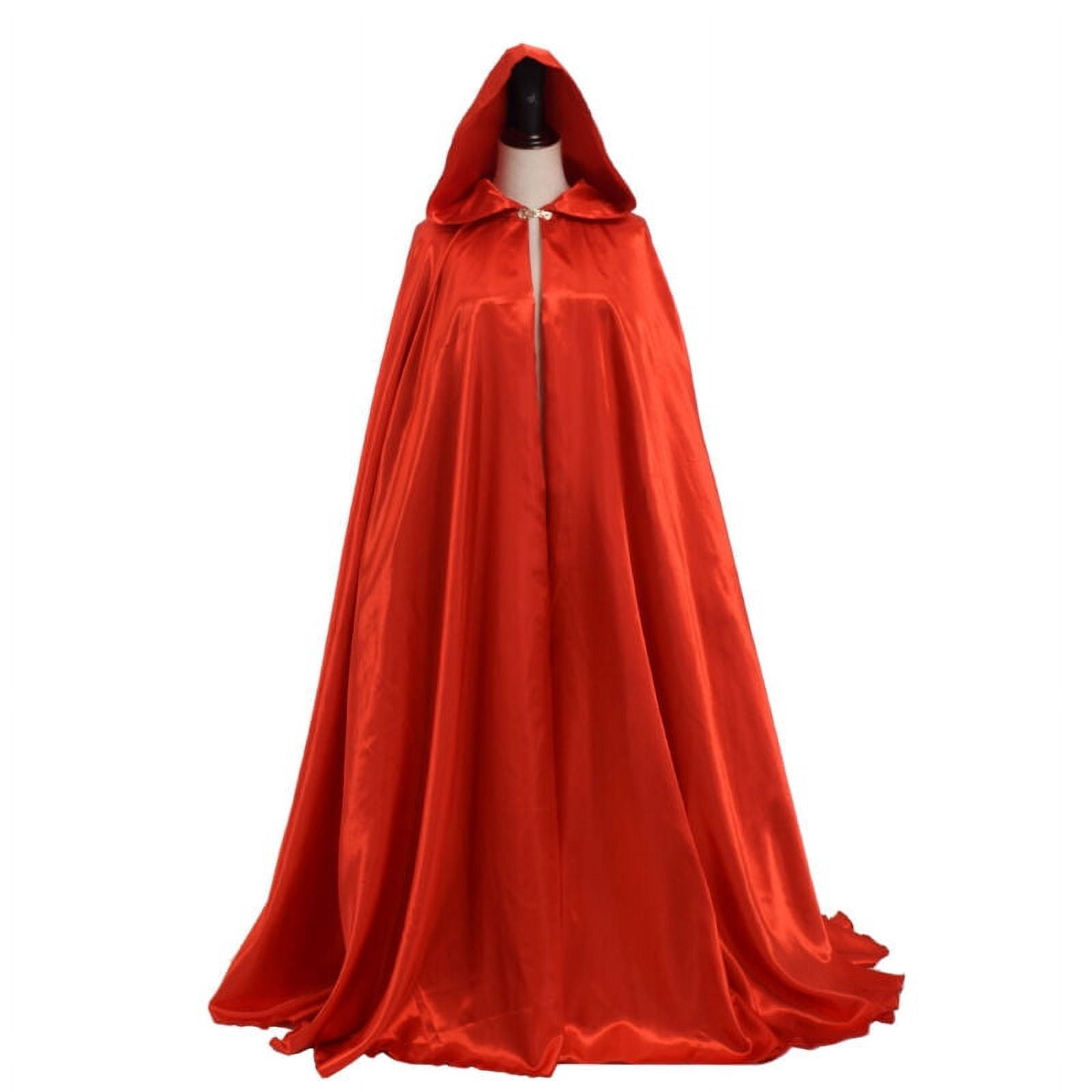 GRACEART Women Hooded Cloak Bridal Cloakwith Hood Full Length Cloak ...
