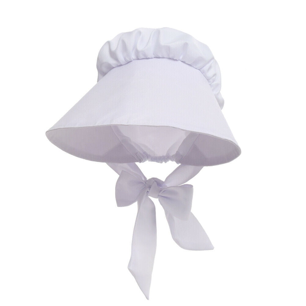 GRACEART Women Victorian Black Bonnet Maid Black Sun Hat Civil War Hat ...
