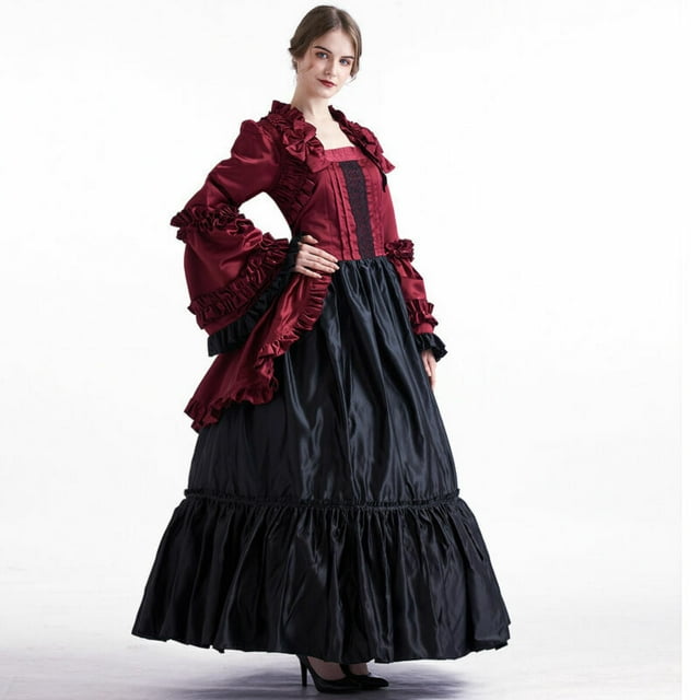 GRACEART Women's Victorian Dress Renaissance Rococo Ball Gown (dress ...
