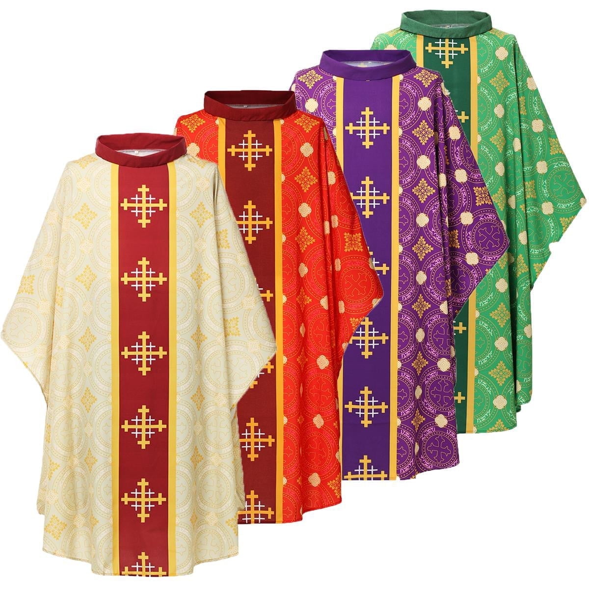 GRACEART Women's or Men'sPastor Gown Church Vestments Catholic Clergy ...