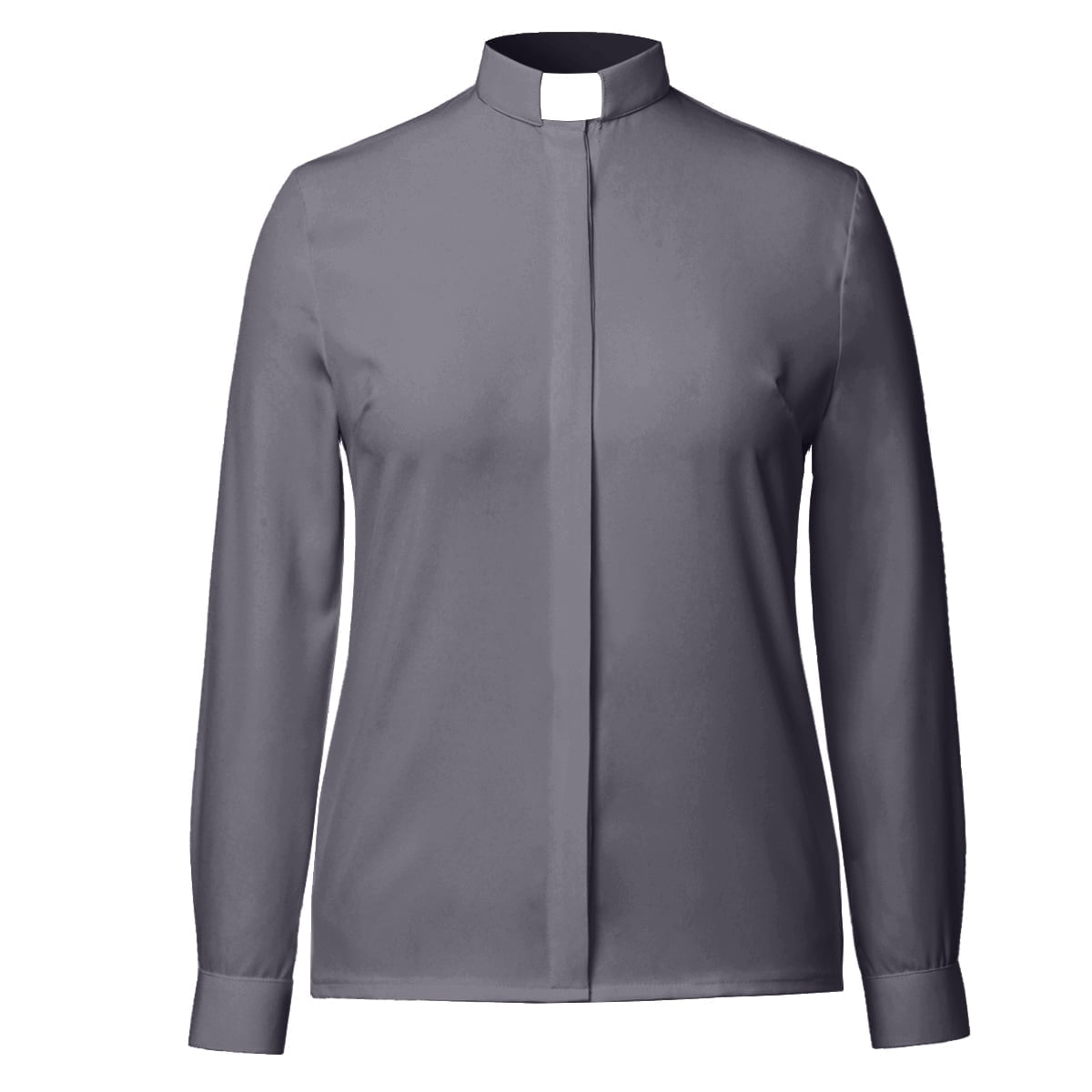 GRACEART Womens Clergy Shirt Tab Collar Long Sleeve Regular Fit Cotton ...